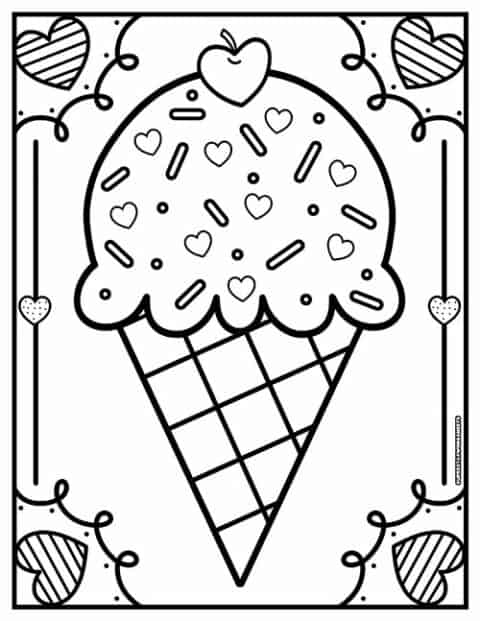 Valentine's Day Coloring Pages (Free Printables) - Superstar Worksheets