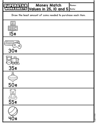 Money Worksheets (Free Printables) - Superstar Worksheets