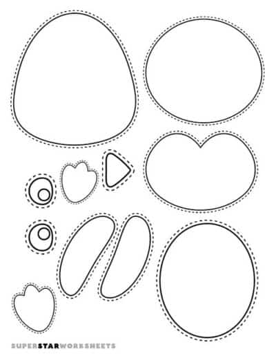 Penguin Template (Free Printables) - Superstar Worksheets