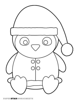 Penguin Template (Free Printables) - Superstar Worksheets