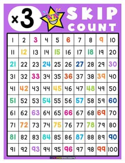 Skip Counting Worksheets - Superstar Worksheets