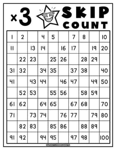 Skip Counting Worksheets - Superstar Worksheets