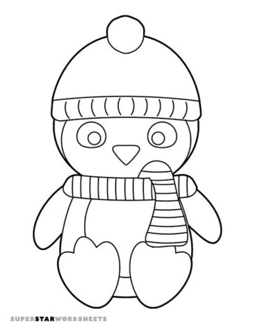 Penguin Template (Free Printables) - Superstar Worksheets