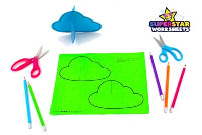 Cloud Template (Free Printables) - Superstar Worksheets