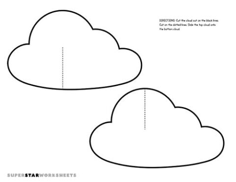 Cloud Template (Free Printables) - Superstar Worksheets