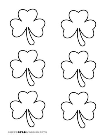 Shamrock Templates (Free Printables) - Superstar Worksheets