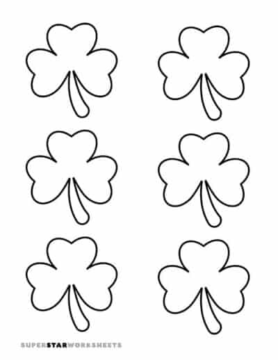 Shamrock Templates (Free Printables) - Superstar Worksheets