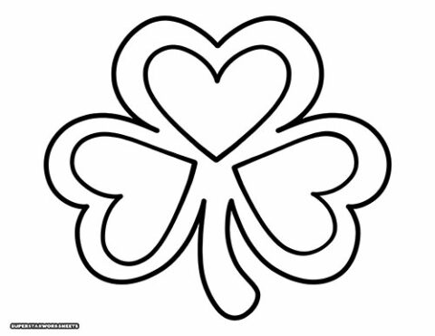 Shamrock Templates (Free Printables) - Superstar Worksheets