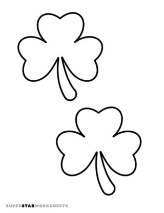 Shamrock Templates (Free Printables) - Superstar Worksheets