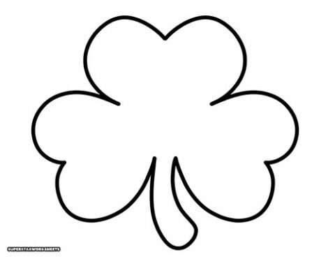 Shamrock Templates (Free Printables) - Superstar Worksheets