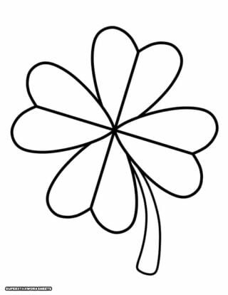 Shamrock Coloring Pages (Free Printables) - Superstar Worksheets
