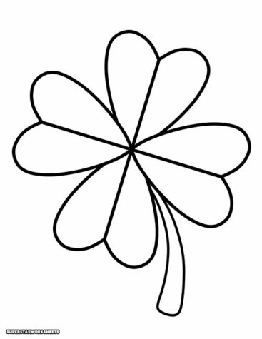 Shamrock Coloring Pages (Free Printables) - Superstar Worksheets