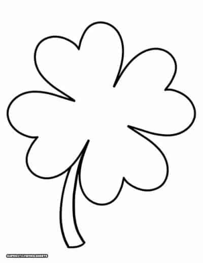 Shamrock Templates (Free Printables) - Superstar Worksheets