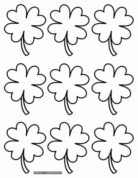 Shamrock Templates (Free Printables) - Superstar Worksheets