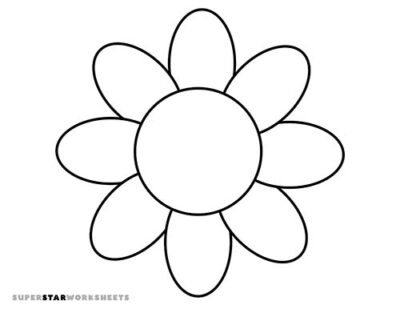 Flower Templates (Free Printables) - Superstar Worksheets