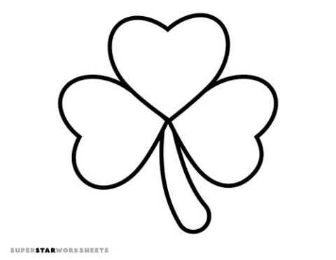 Shamrock Templates (Free Printables) - Superstar Worksheets