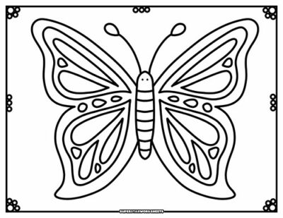 Butterfly Coloring Pages (Free Printables) - Superstar Worksheets