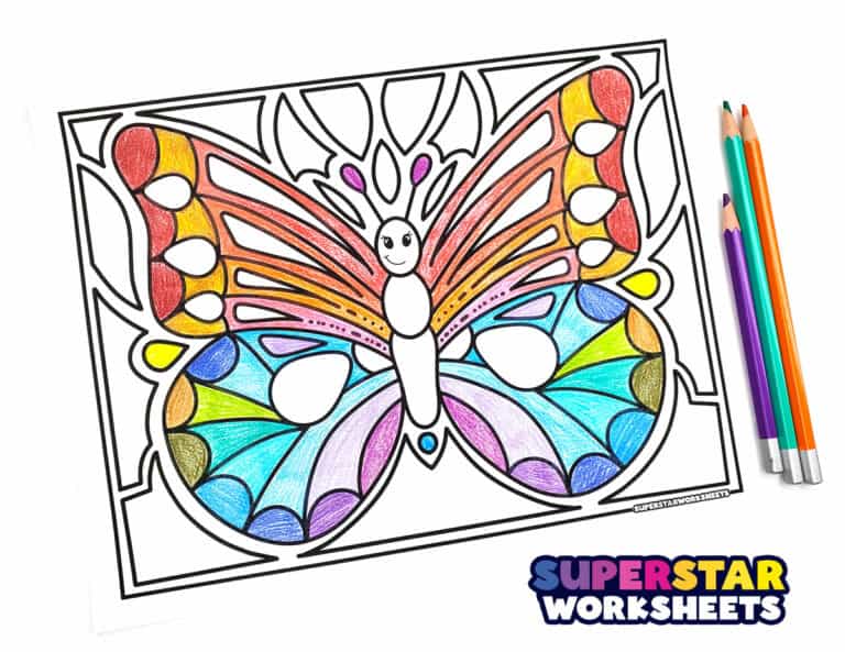 Butterfly Coloring Pages - Superstar Worksheets