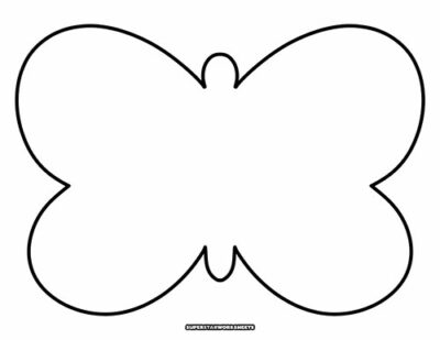 Butterfly Templates - Superstar Worksheets