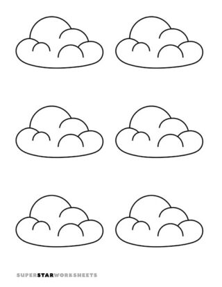 Cloud Template (Free Printables) - Superstar Worksheets