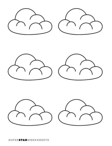 Cloud Template (Free Printables) - Superstar Worksheets