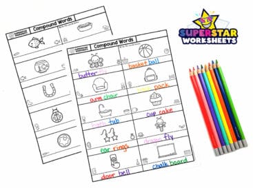 Compound Words Worksheets - Superstar Worksheets