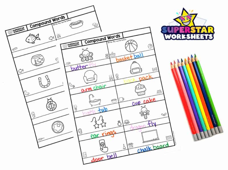 Compound Words Worksheets - Superstar Worksheets