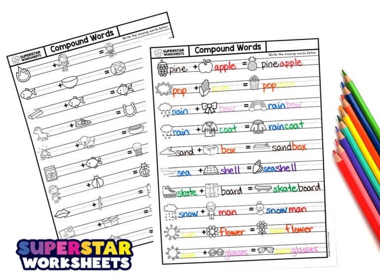Compound Words Worksheets - Superstar Worksheets