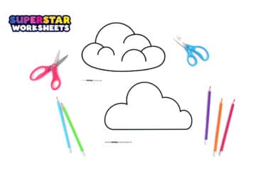 Cloud Template (Free Printables) - Superstar Worksheets