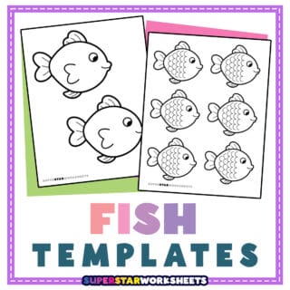 Fish Template (Free Printables) - Superstar Worksheets