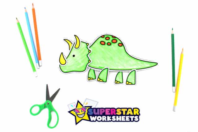 Dinosaur Template (Free Printables) - Superstar Worksheets