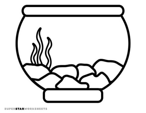 Fish Template (Free Printables) - Superstar Worksheets