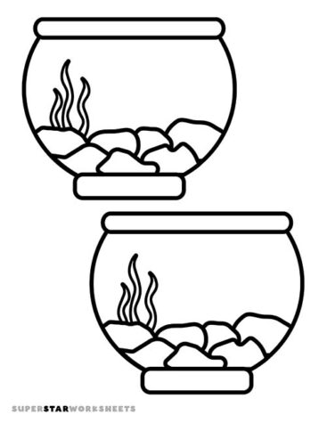 Fish Template (Free Printables) - Superstar Worksheets