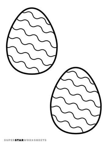 Easter Egg Template (Free Printables) - Superstar Worksheets