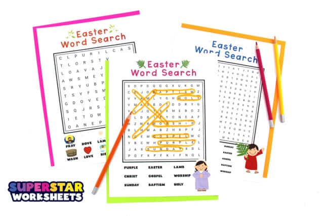 Easter Word Search - Superstar Worksheets
