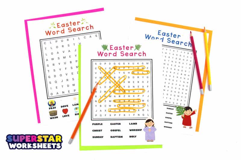 Easter Word Search - Superstar Worksheets