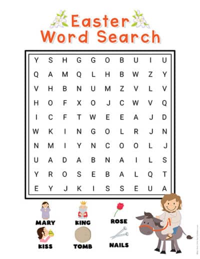 Easter Word Search - Superstar Worksheets