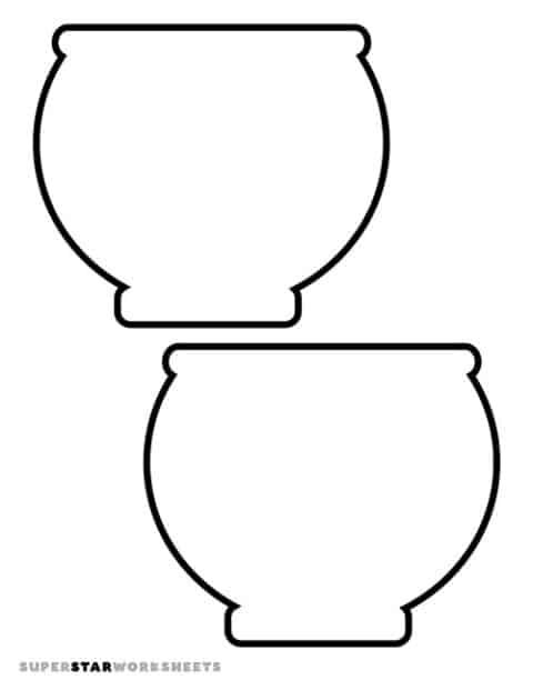 Fish Template (Free Printables) - Superstar Worksheets