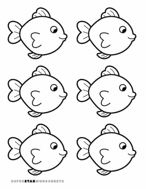 Fish Template (Free Printables) - Superstar Worksheets