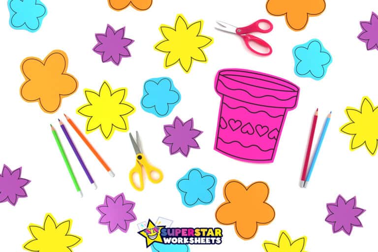 Flower Templates (Free Printables) - Superstar Worksheets