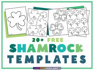 Shamrock Templates (Free Printables) - Superstar Worksheets