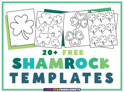 Shamrock Templates (Free Printables) - Superstar Worksheets