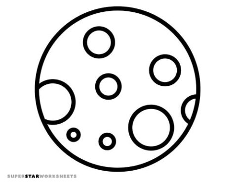 Moon Templates (Free Printables) - Superstar Worksheets