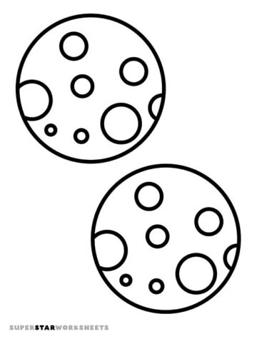 Moon Templates (Free Printables) - Superstar Worksheets