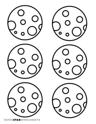 Moon Templates (Free Printables) - Superstar Worksheets