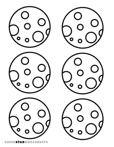 Moon Templates (Free Printables) - Superstar Worksheets
