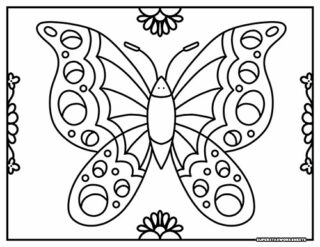 Butterfly Coloring Pages - Superstar Worksheets