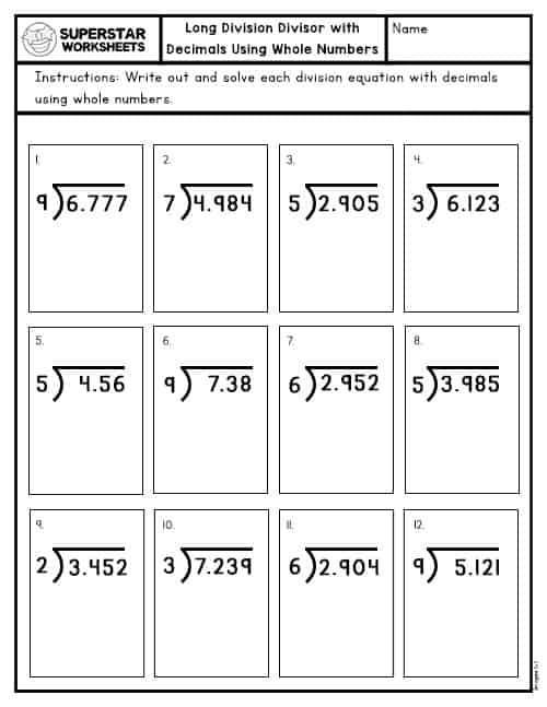 Long Division Instruction Long Division Instruction