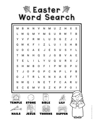 Easter Word Search - Superstar Worksheets
