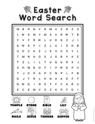 Easter Word Search - Superstar Worksheets